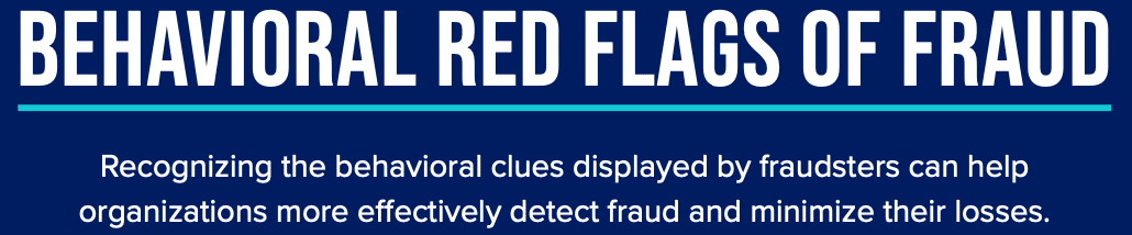 BEHAVIORAL RED FLAGS OF FRAUD - Canadian Private Investigators Resource ...